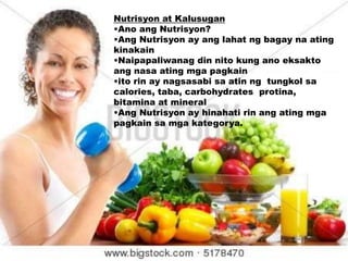 Health teaching in nutrition 2013 | PPTX