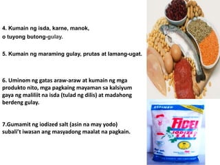 Health teaching in nutrition 2013 | PPTX