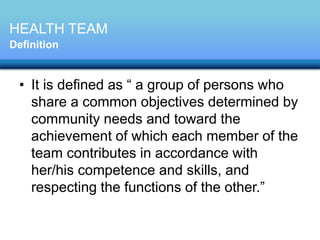 Health team | PPTX