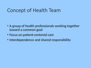 HEALTH TEAM_ Hospital administration ppt.pptx