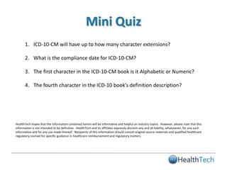 HealthTech ICD-10 Transition Preparation | PPTX | Medical Health