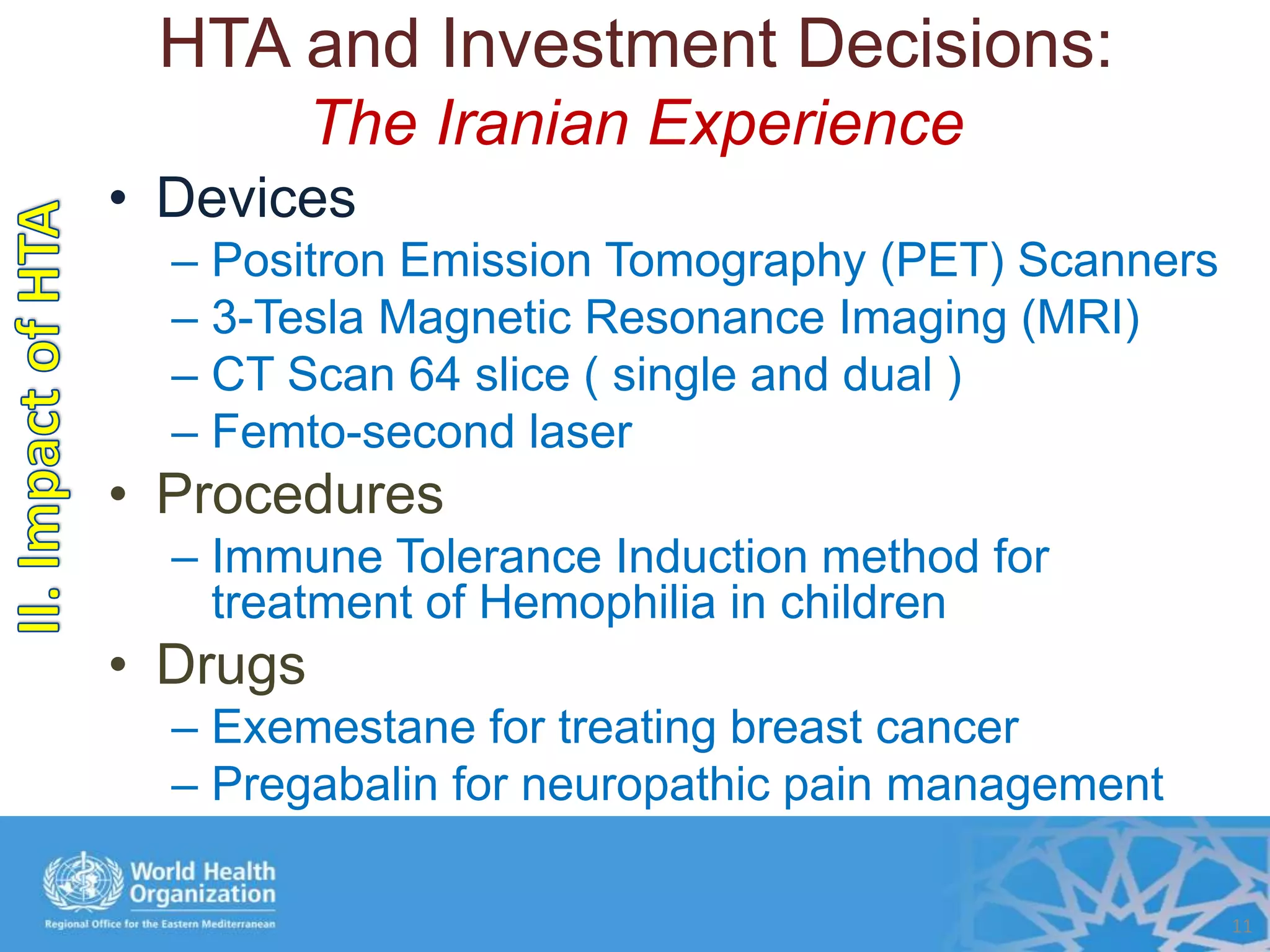 Health Technology Assessment (HTA): a tool for evidence-informed ...