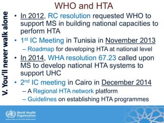 Health Technology Assessment (HTA): a tool for evidence-informed ...