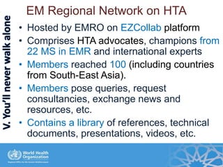 Health Technology Assessment (HTA): a tool for evidence-informed ...