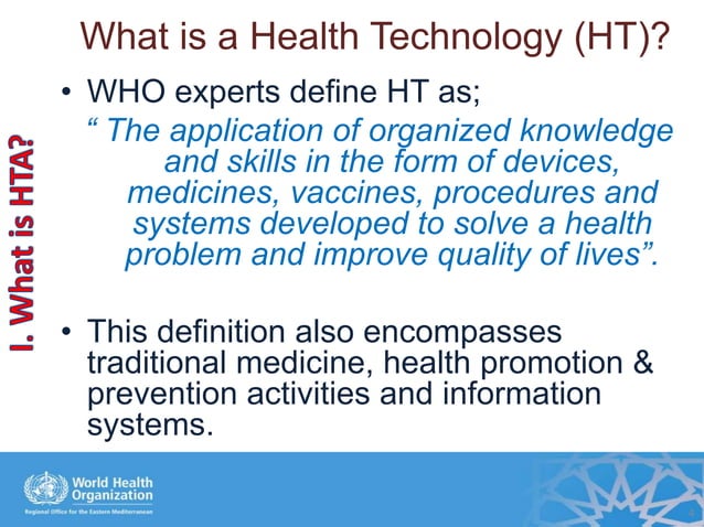 Health Technology Assessment (HTA): a tool for evidence-informed ...