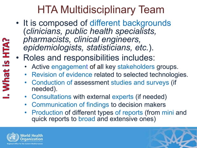 Health Technology Assessment (HTA): a tool for evidence-informed decision making in health | PPTX