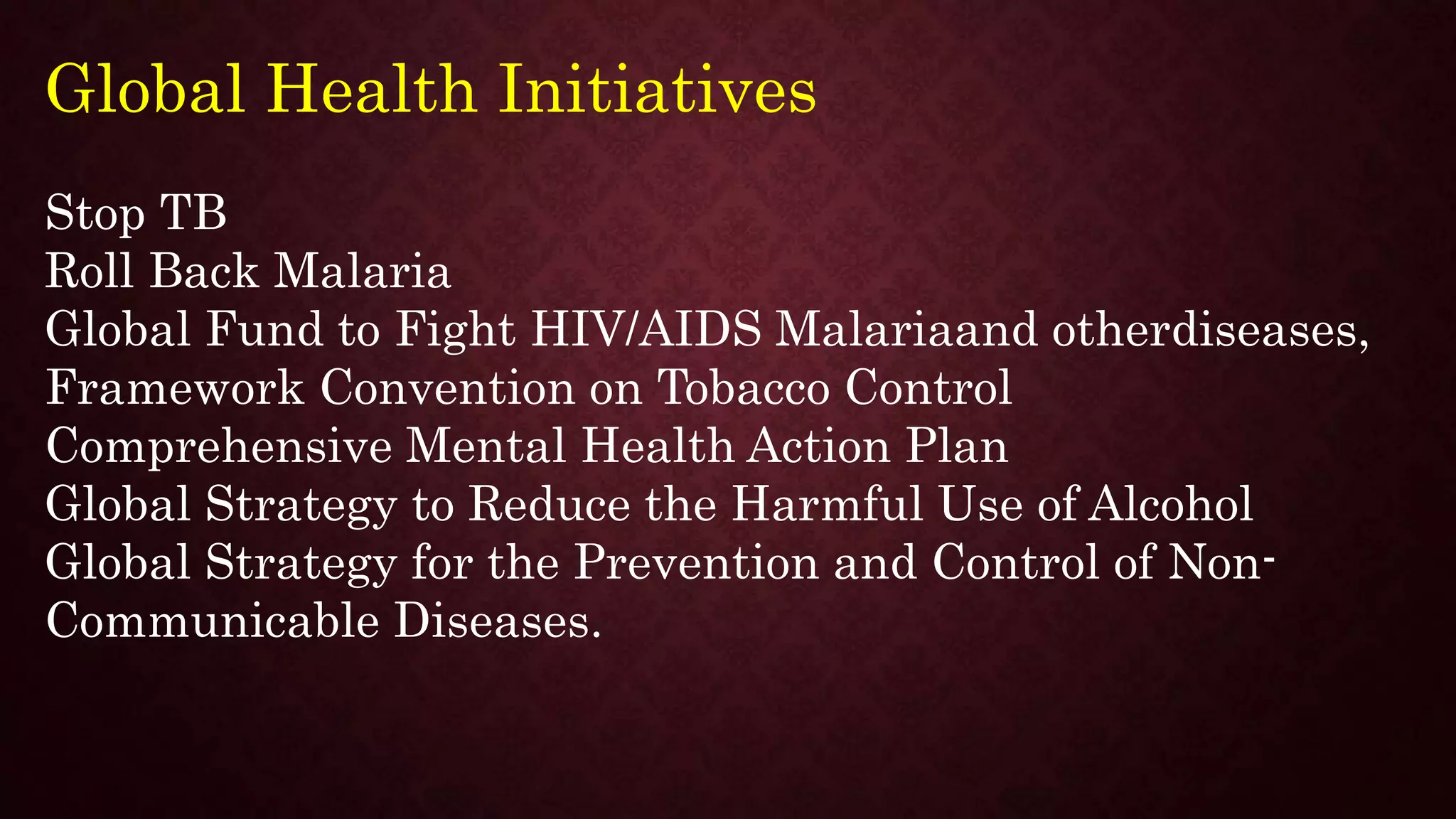 Grade 10 Health UNIT 3 health trends issues and concern Global level | PPTX