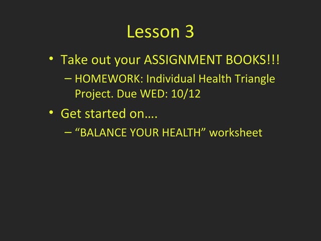 Health triangle | PPT