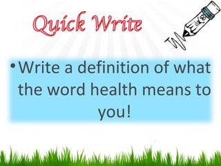 Health triangle | PPT