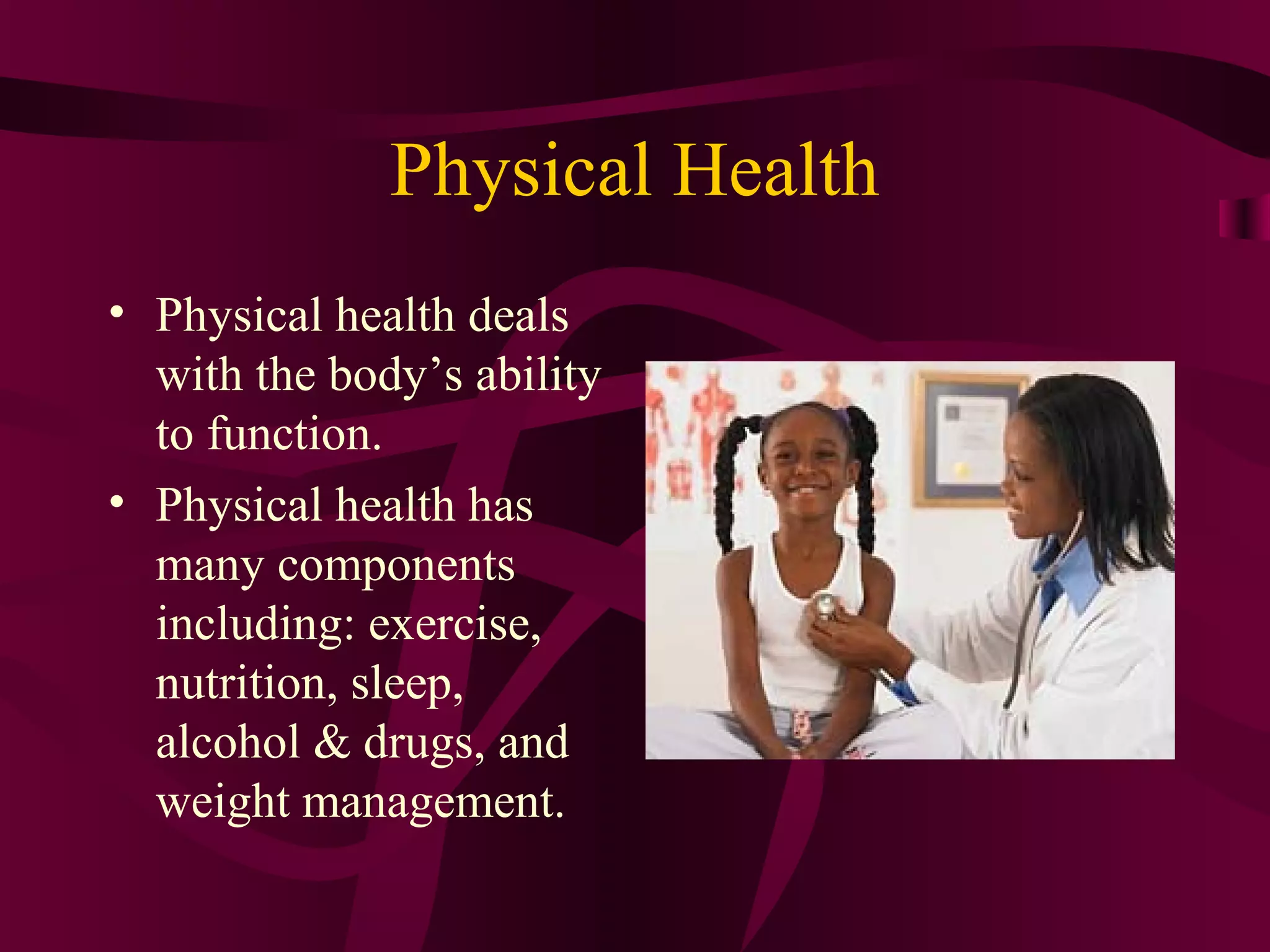 Health triangle powwr point | PPT | Mental Health | Diseases and Conditions