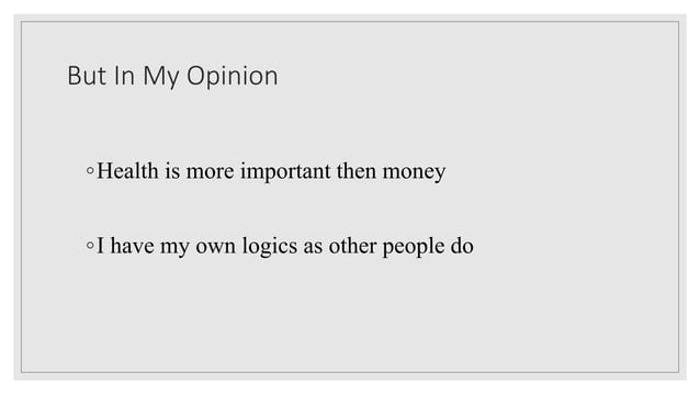 Health Vs Money.pptx