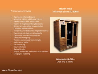 Health Wave infrarood sauna | PPTX