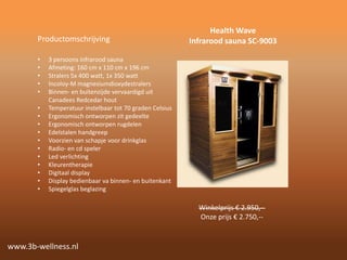 Health Wave infrarood sauna | PPTX