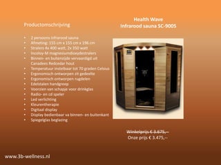 Health Wave infrarood sauna | PPTX