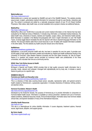 Health websites you can trust | PDF