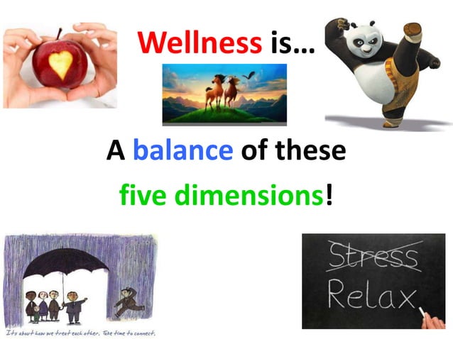 Health & Wellness - 5 Dimensions of health | PPTX
