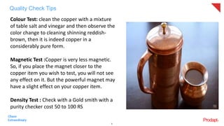 Health & wellness drinking water in copper | PPTX | Chemistry | Science