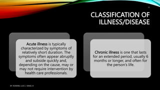 HEALTH, ILLNESS, DISEASE, AND WELLNESS | PPTX