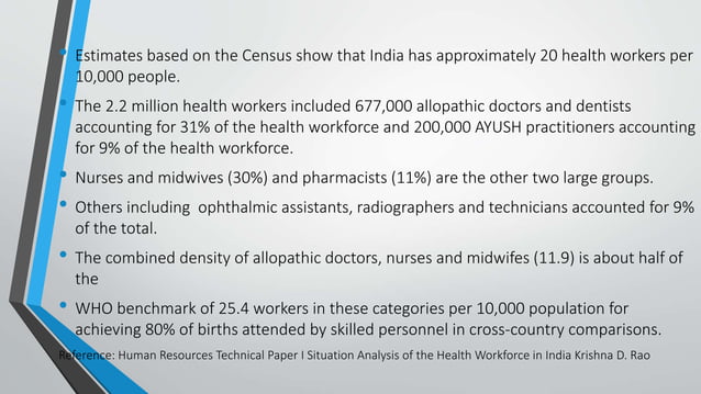 Health workforce in india | PPT
