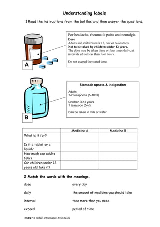 Health worksheets | PDF