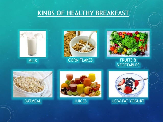 Healthy and Unhealthy Breakfast | PPTX