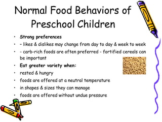 Healthy Eating For Preschoolers | PPT