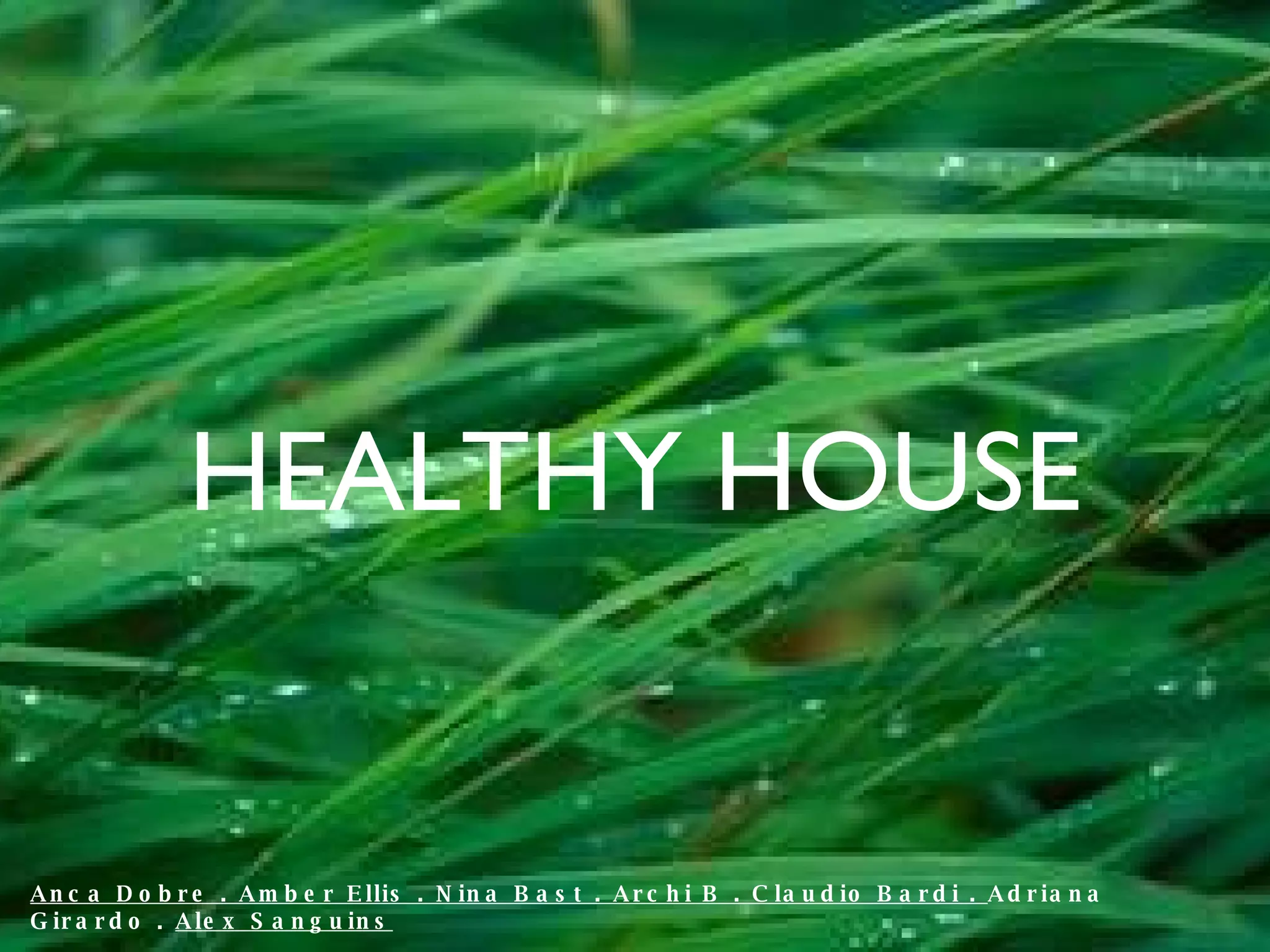 Healthy House | PPT