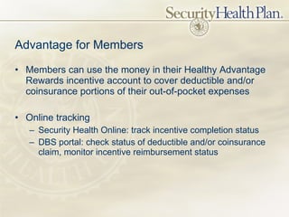Healthy Advantage Rewards | PPT