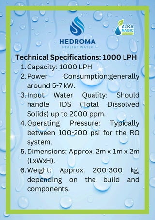 HEALTHY ALKA LINE.pdf alkaline water production plant details | PDF