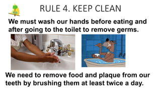 Healthy and unhealthy habits | PPTX