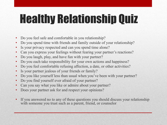 Healthy and unhealthy relationships | PPTX | Crime & Harmful Acts to ...