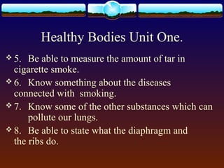 Healthy bodies - Healthy Lung | PPT