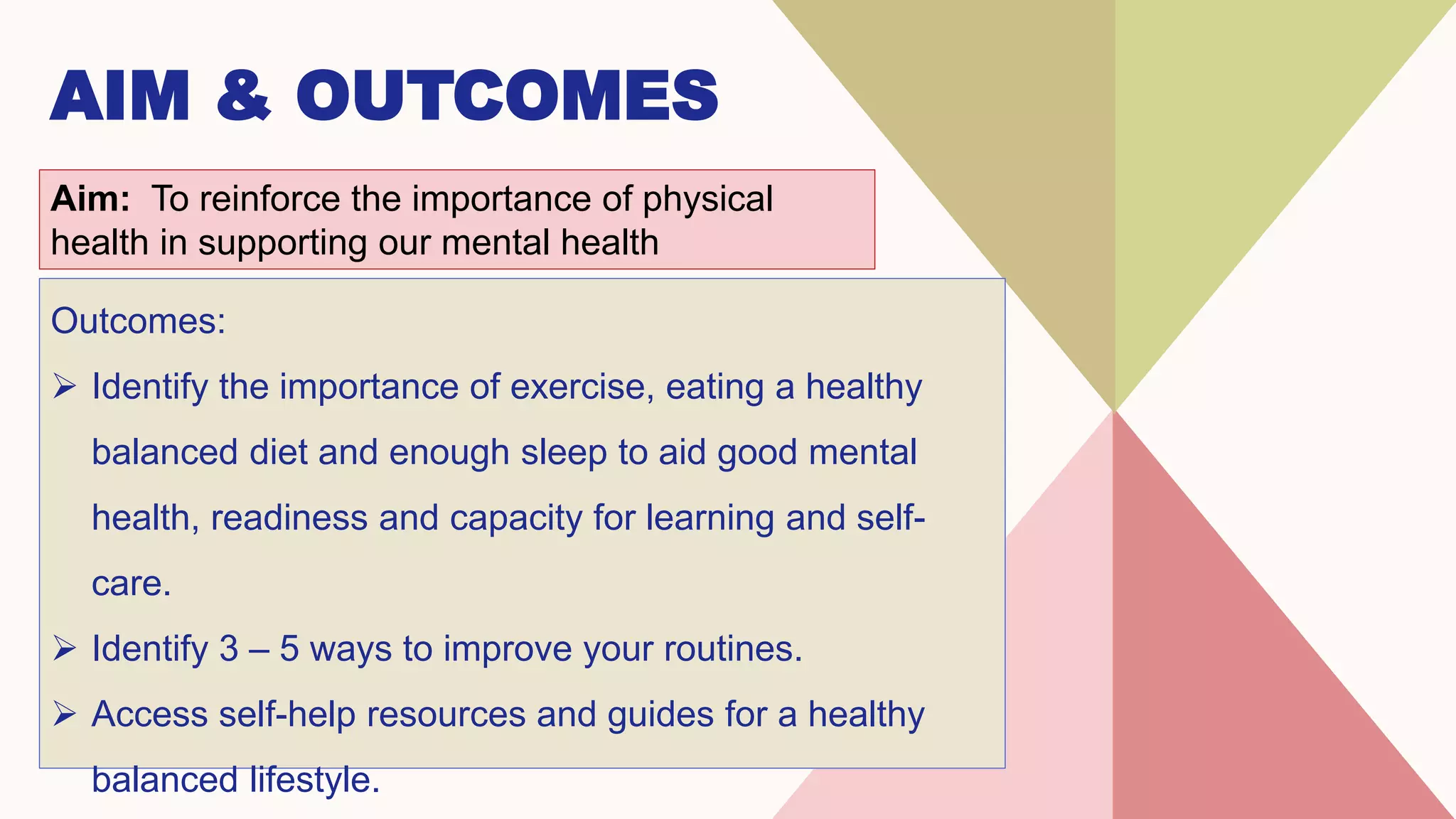 Healthy Body Healthy Mind | PPTX