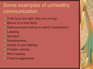 Healthy communication presentation | PPTX