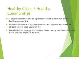 Healthy community design | PPT