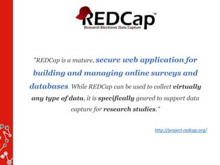 Brisbane Health-y Data: RedCap | PDF
