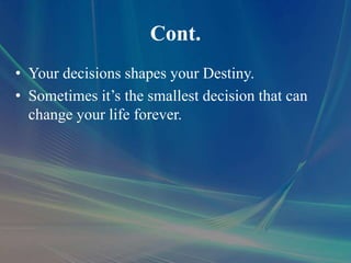 Healthy decision making | PPTX