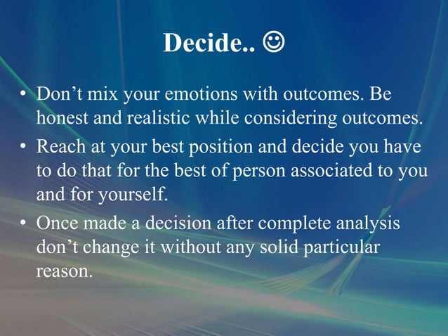 Healthy decision making | PPTX