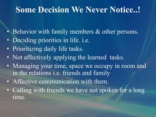 Healthy decision making | PPTX