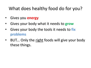 Healthy Diet and Lifestyle | PPTX