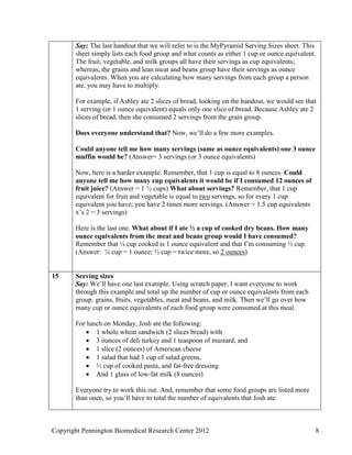 Healthy diet plan Unit 2 teen curriculum | PDF