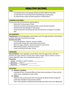 Healthy eating | PDF