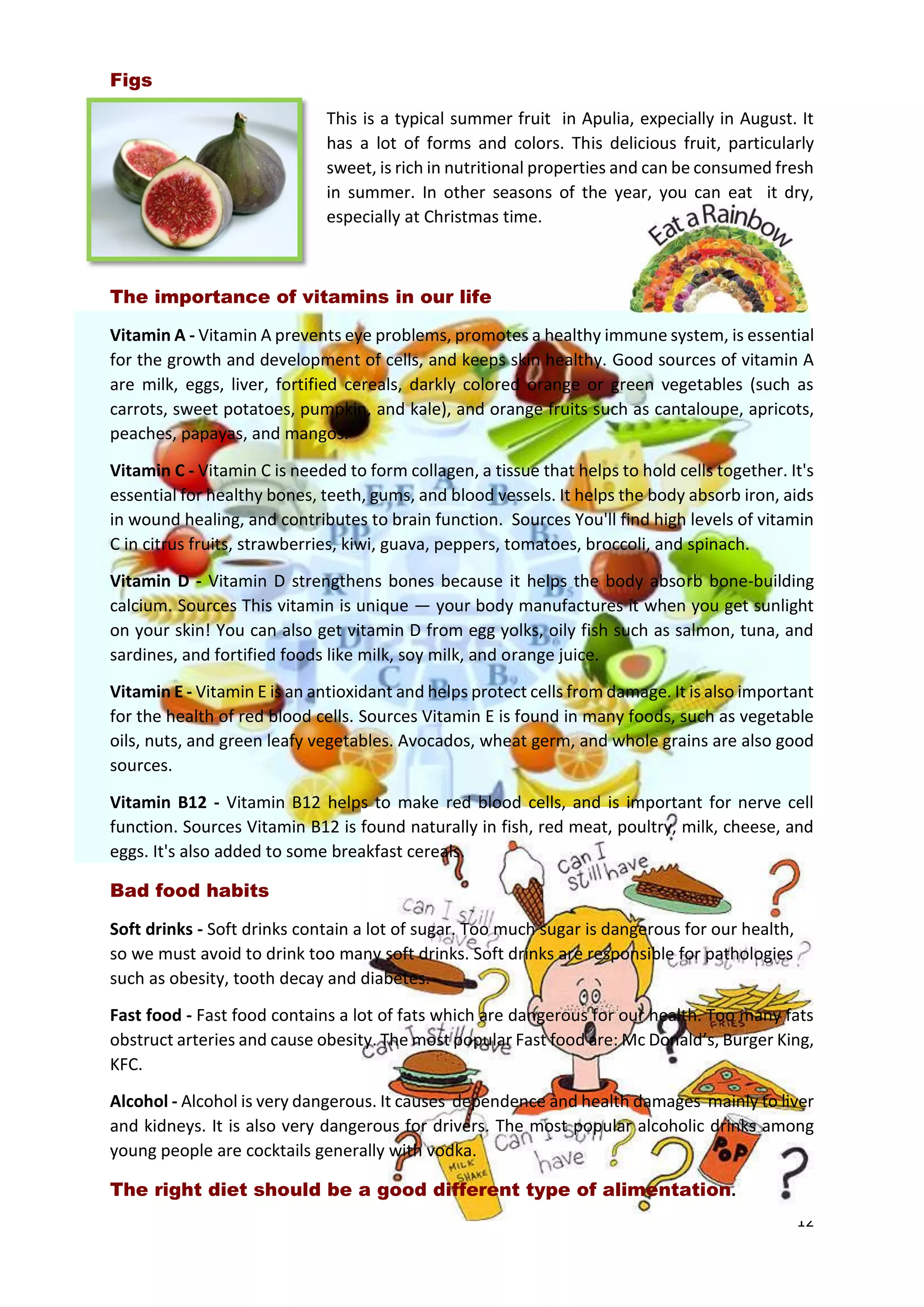 Healthy eating booklet-project games | PDF