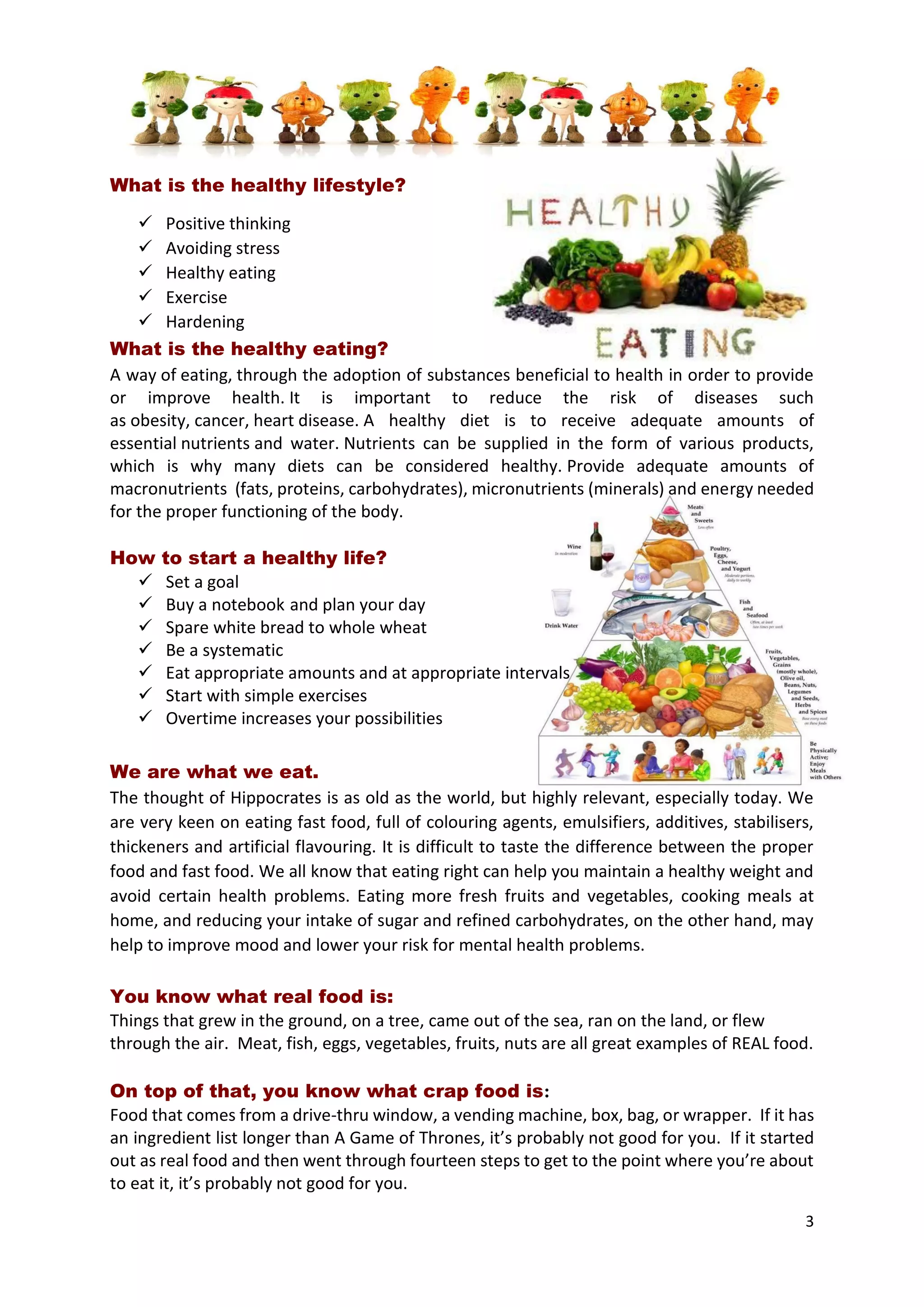 Healthy eating booklet-project games | PDF