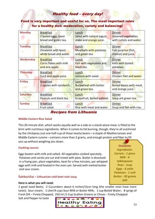 Healthy eating booklet-project games | PDF