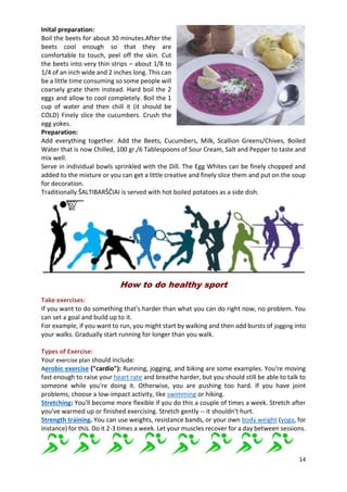 Healthy eating booklet-project games | PDF