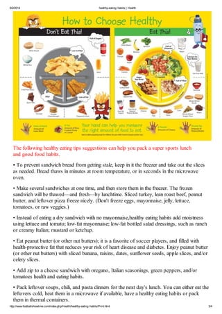 Healthy eating habits | PDF
