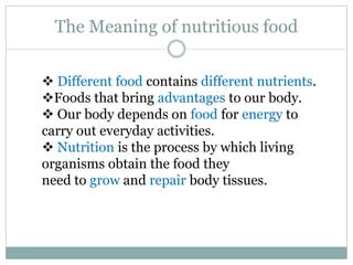 Healthy eating habits | PPTX