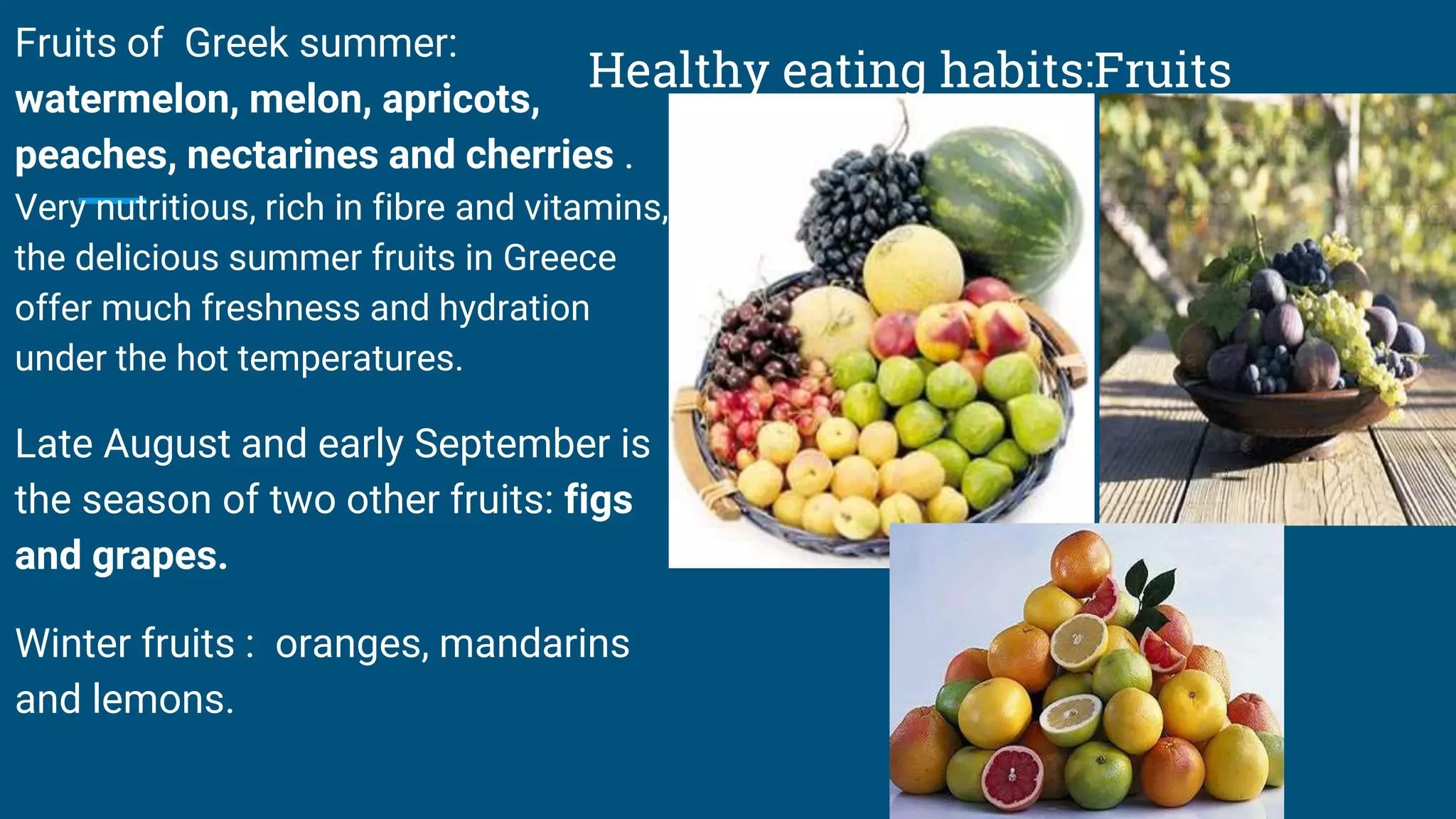Healthy eating habits in our traditional cuisine | PPT