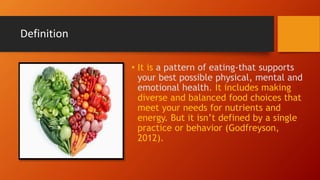Healthy eating | PPTX